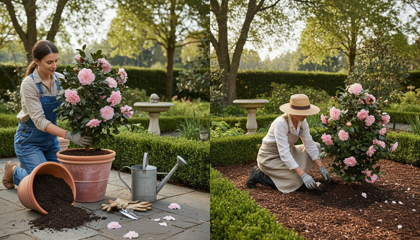 Planter un camélia en pot ou pleine terre : tout ce qu’il faut savoir ...